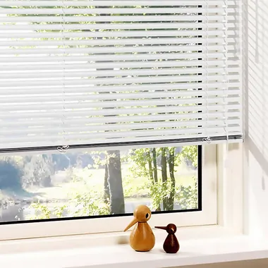Persienner | Aluminium | Hvid, Sort & Sølv | Nem Montering | Hurtig ...