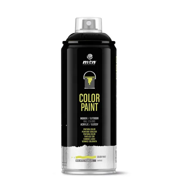 MTN Pro mat sort Spray - Røverkøb Farvehandel